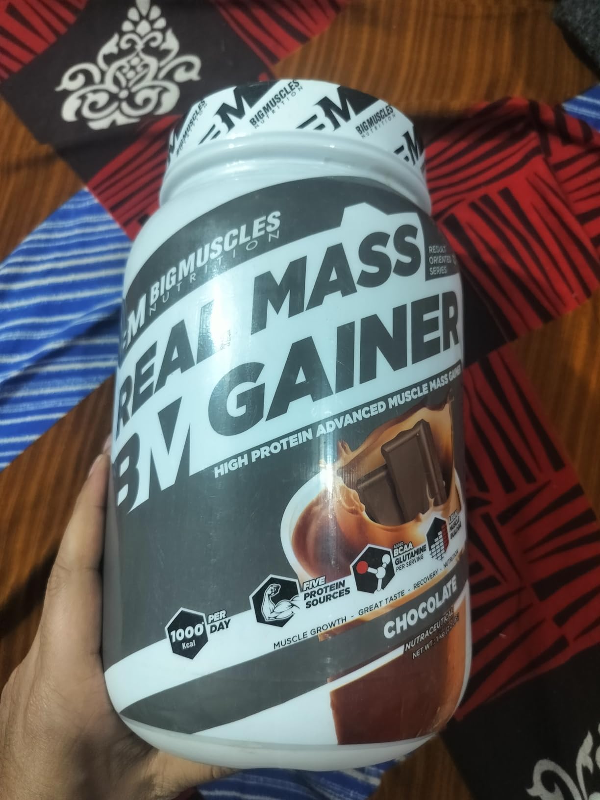Bigmuscles Nutrition Real Mass Gainer [1Kg, Rich Chocolate] | Lean Whey ...