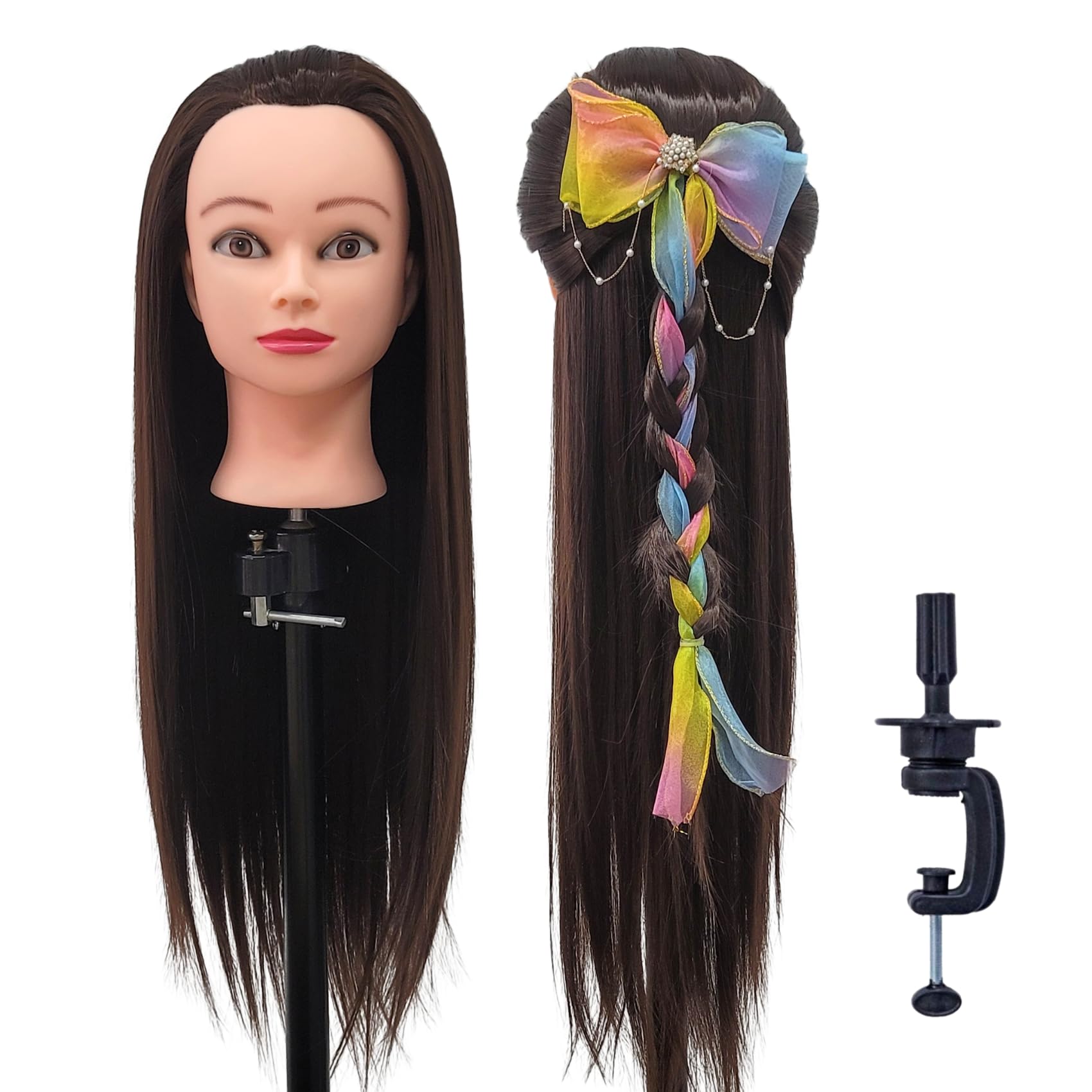 Snapklik.com : Female Practice Hair Mannequin Head For Braiding Doll Head