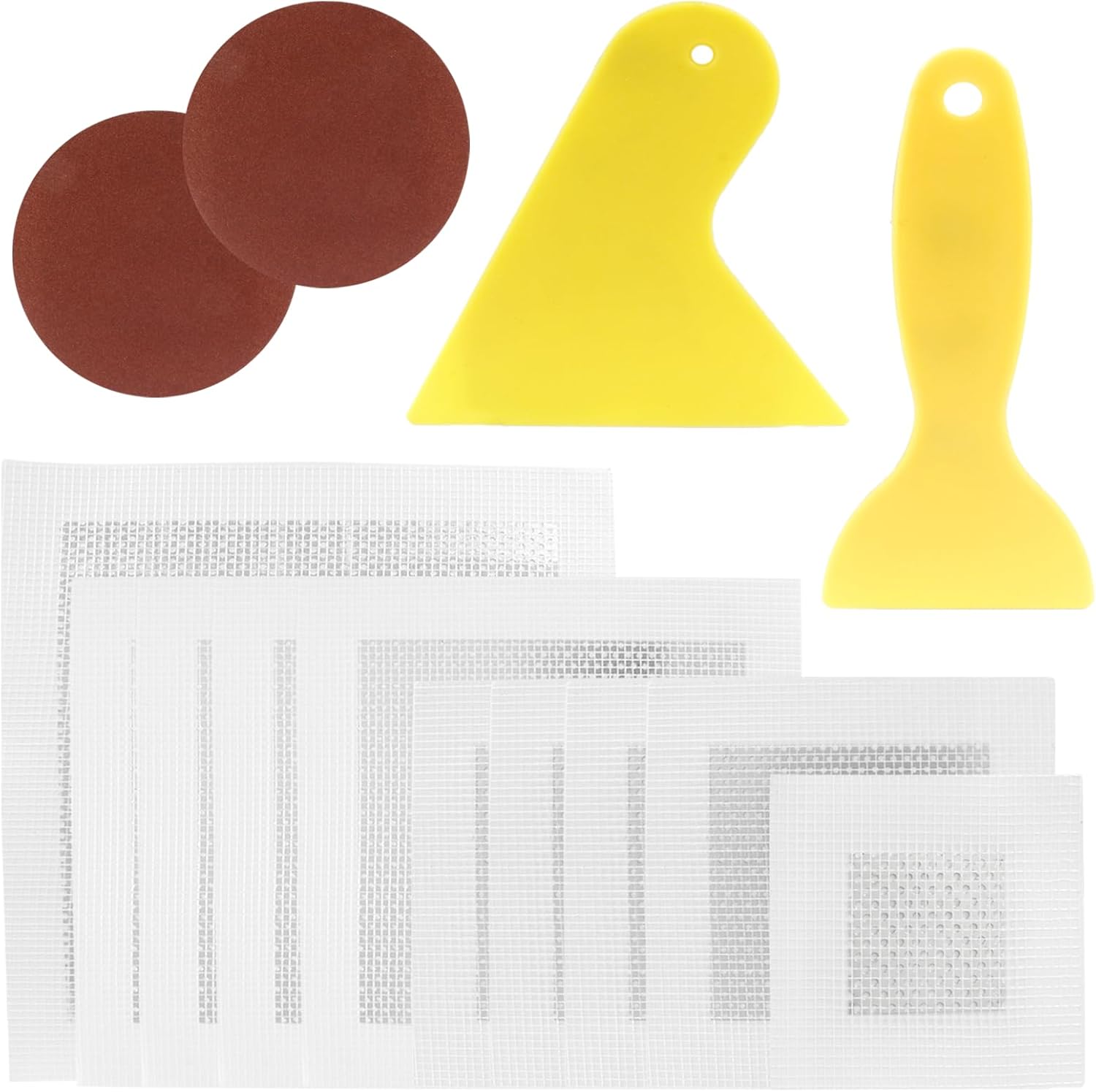 Moicstiy 10 PCS Drywall Repair Patch Kit, 2/4/6/8 inch Self Adhesive ...