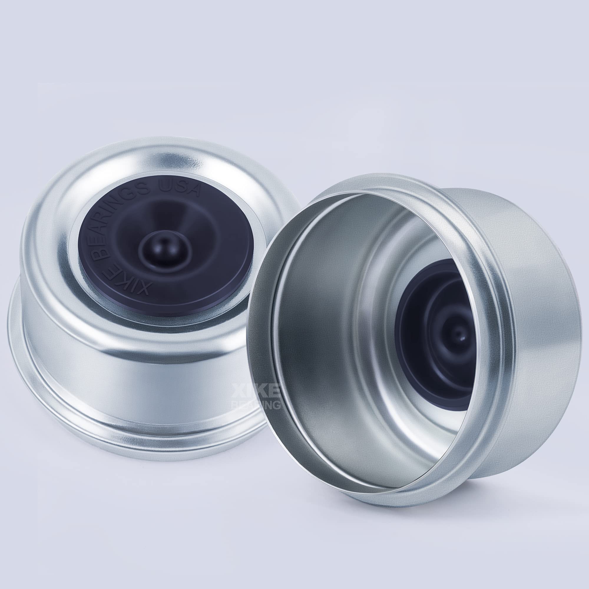 Snapklik.com : XIKE 2 Set 2.44" OD Trailer Bearings Dust Cap Grease Cap