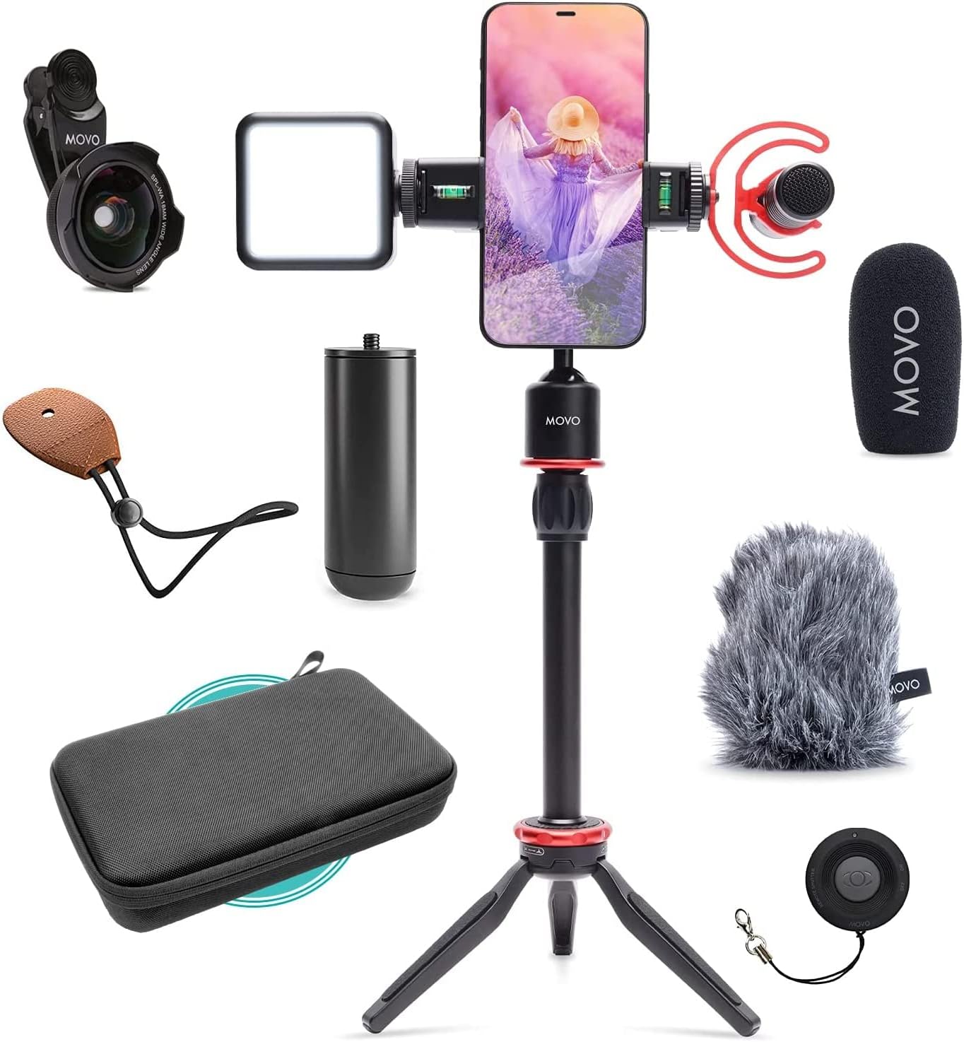 Amazon.com: Movo iVlog1 Smartphone Video Vlogging Bundle with Movo ...