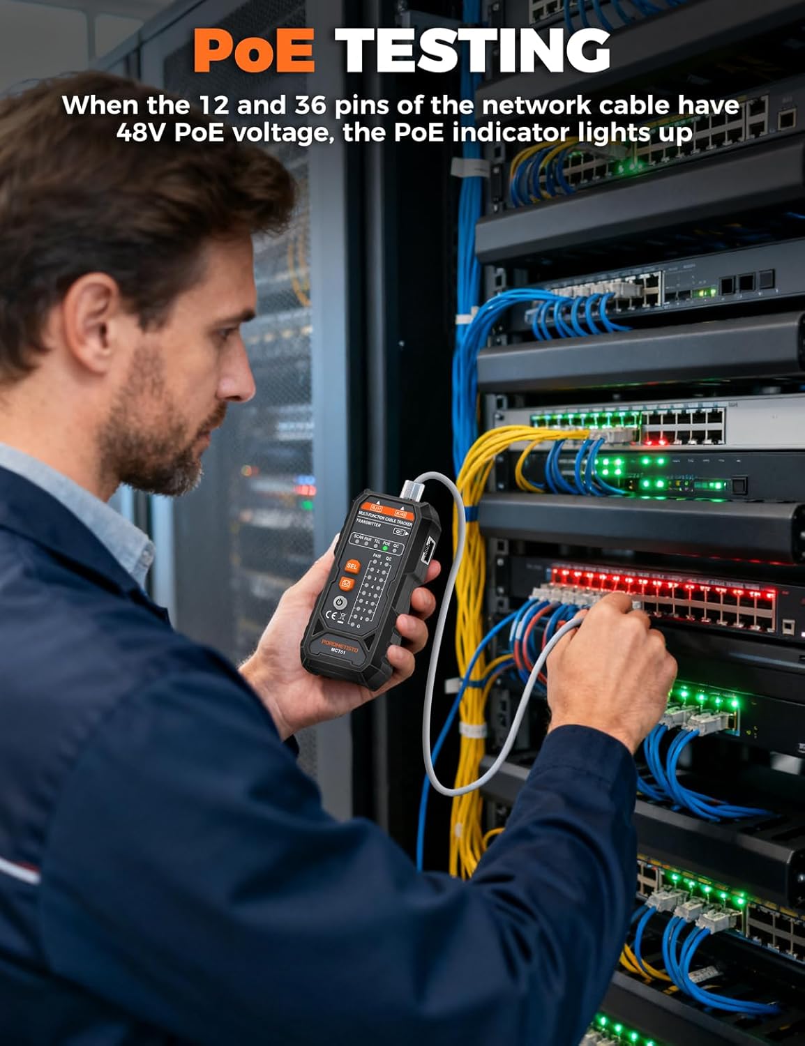 POROMETISTO MCT01 4-in-1 Network Cable Tester User Manual