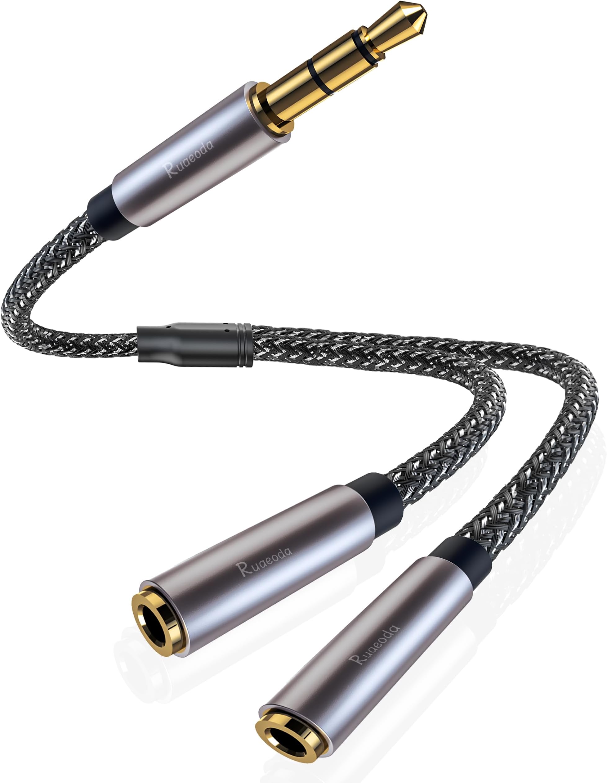 Amazon.com: Ruaeoda Headphone Splitter 3.5mm Splitter Audio Stereo Y ...
