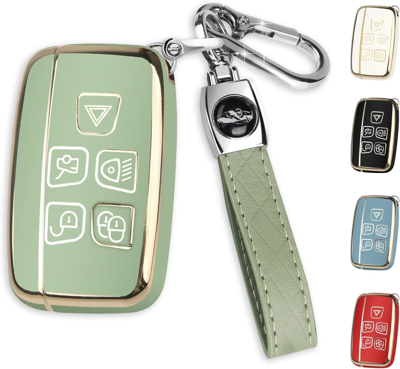 Amazon.com: MILD EAST for Land Rover Key Fob Cover with Keychain, Car ...