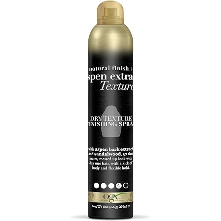 Amazon.com: OGX Natural Finish Aspen Extract Dry Texture Hair Spray, 8 ...