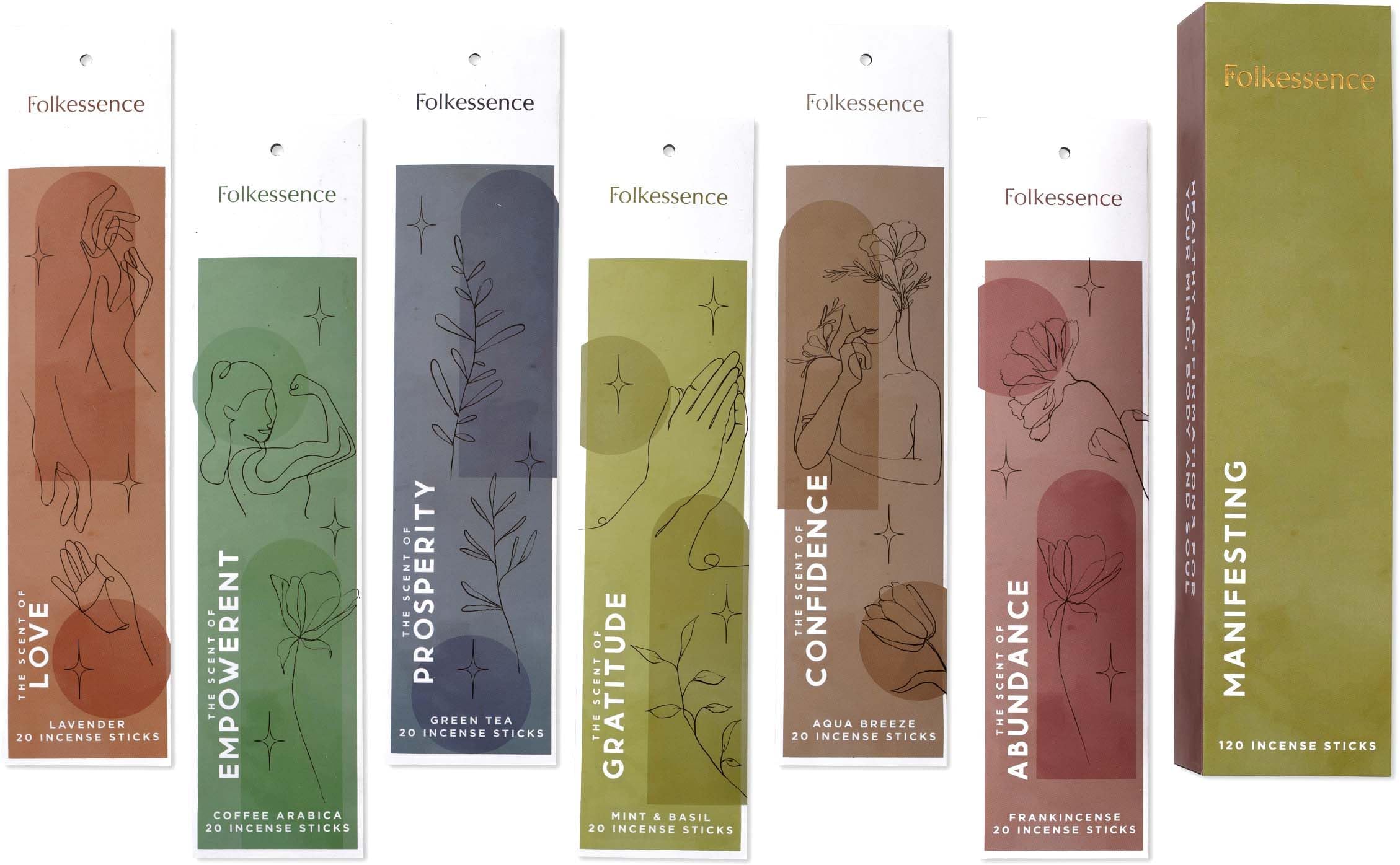 Amazon.com: Folkulture Incense Sticks - Set of 6 Insenses (120 Sticks ...