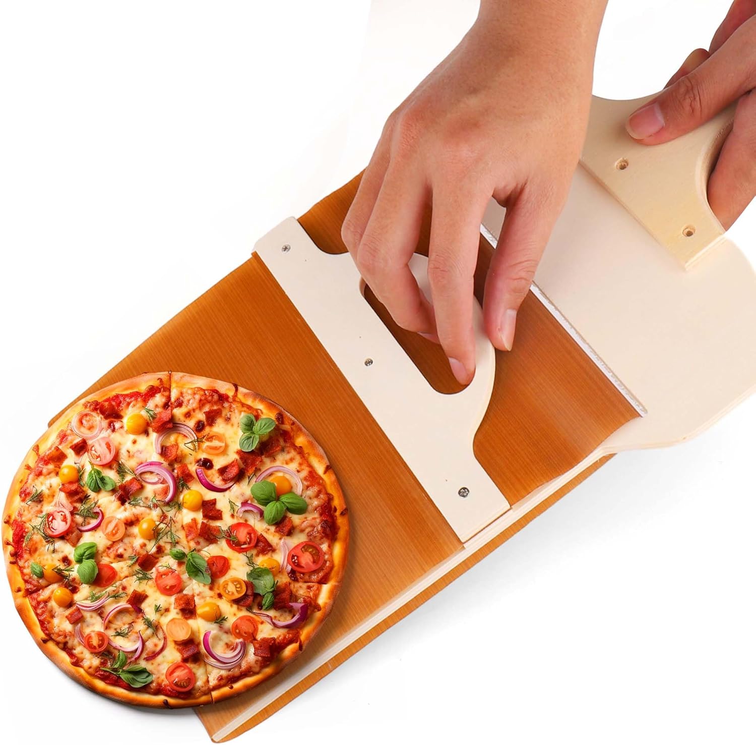 Amazon.com: XANGNIER Sliding Pizza Peel,Pizza Peel Smart Slider for ...