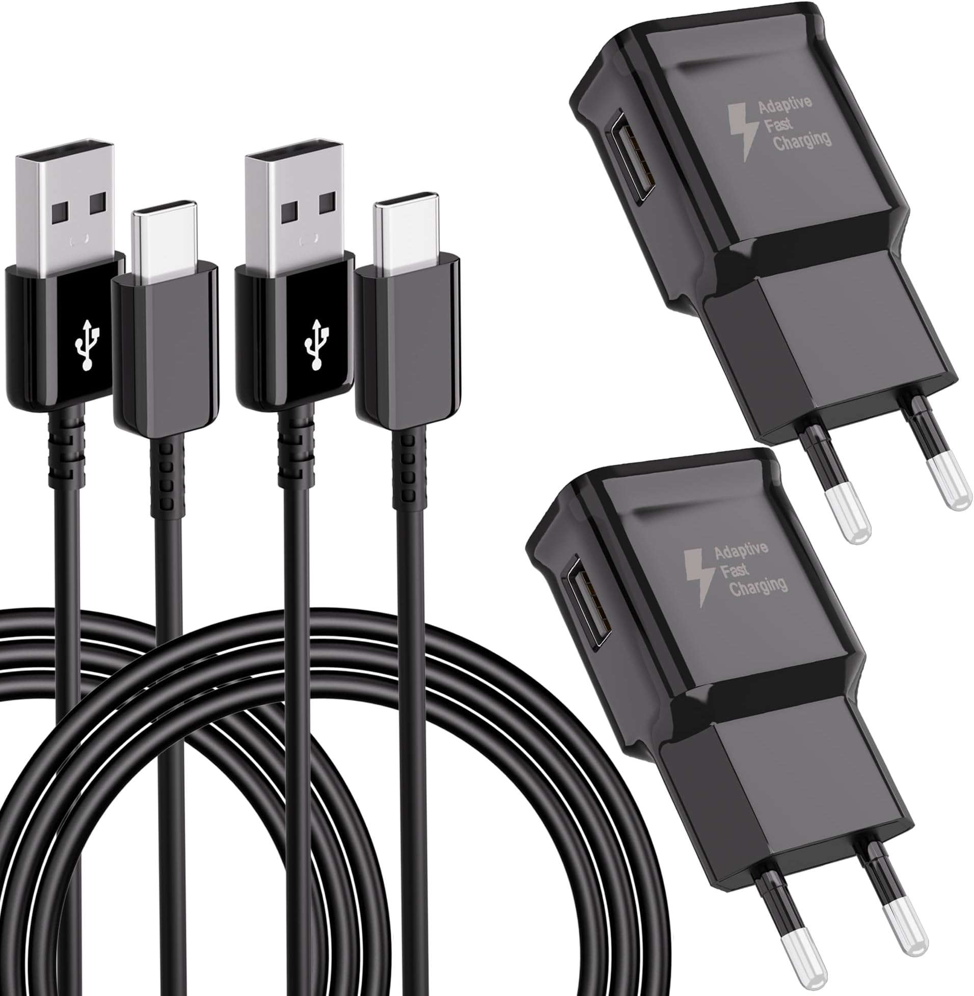 Chargeur de Batterie Rapide pour Téléphone Portable Samsung, (2-Pack ...