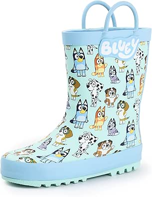Amazon.com | Bluey Kids Wellington Boots in Blue | All Over Print ...