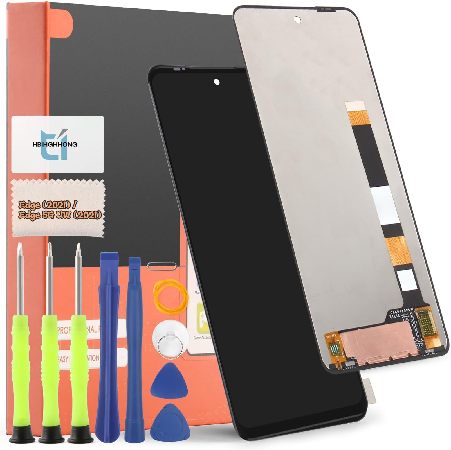 Amazon.com: for Motorola Edge 5G UW 2021 Screen Replacement kit for ...
