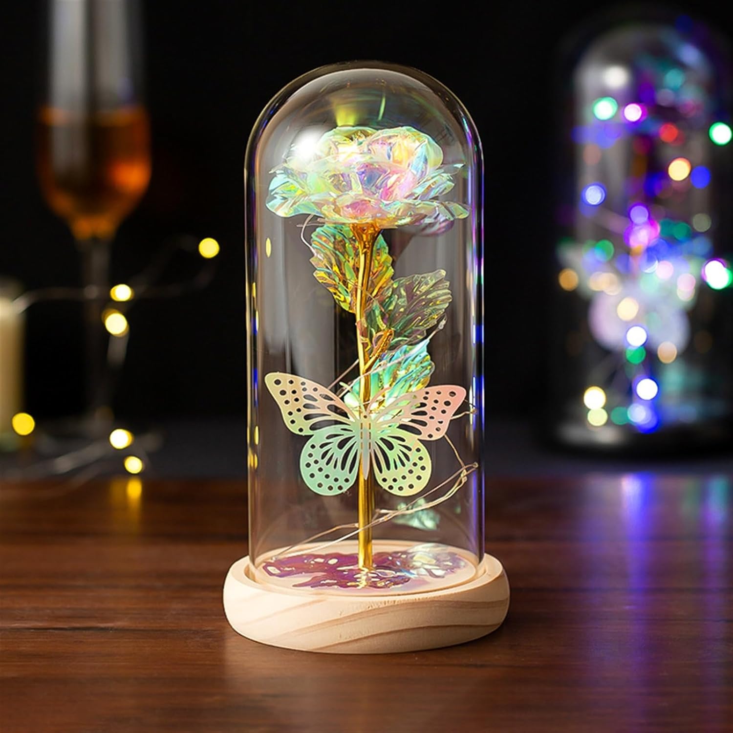 Galaxy Rose For Her Light Up Rose Flowers Artificial Flower Rose Gift ...