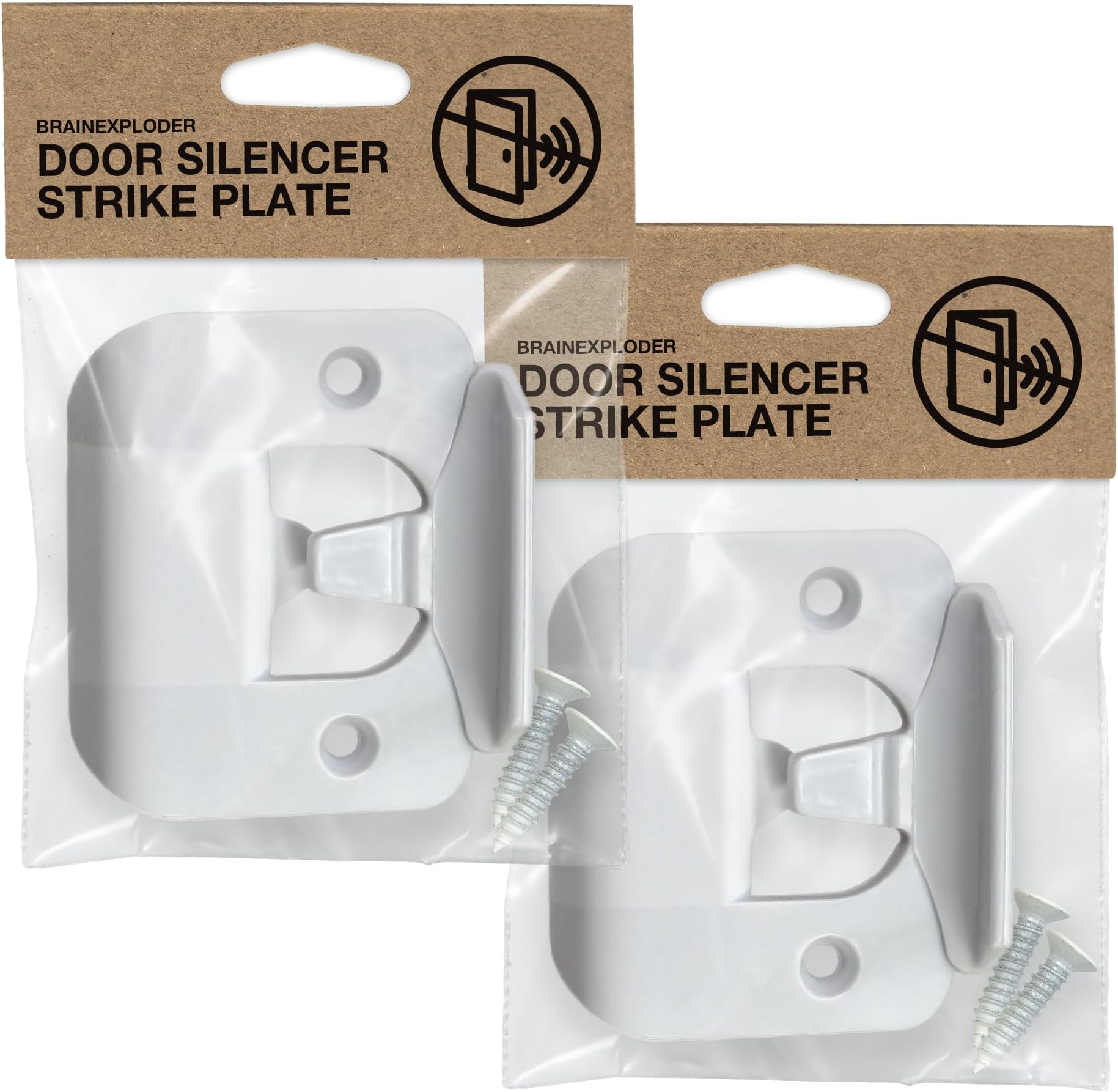 Door Silencer Strike Plate - Flexible, Noise Eliminating Fix for Loud ...