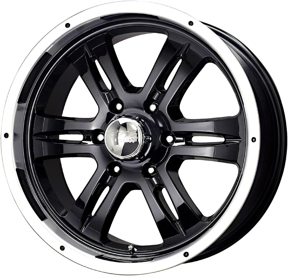 Amazon.com: MB Wheels Gunner 6 Gloss Black Machined Wheel (17x8 ...