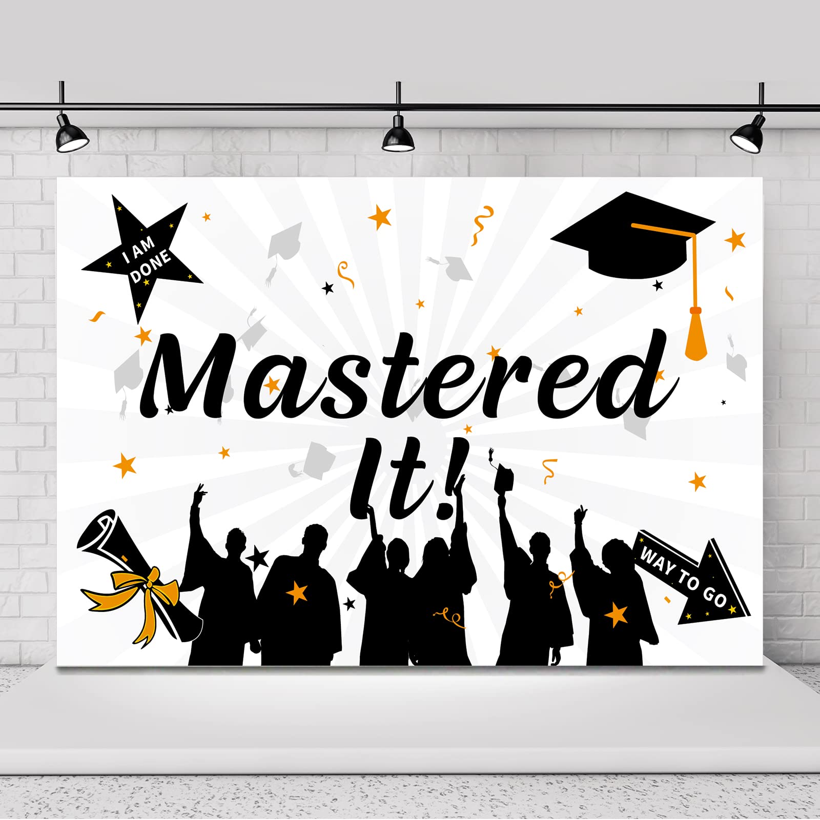 Buy Labakita Mastered It Backdrop Banner, Master's Graduation Banner ...