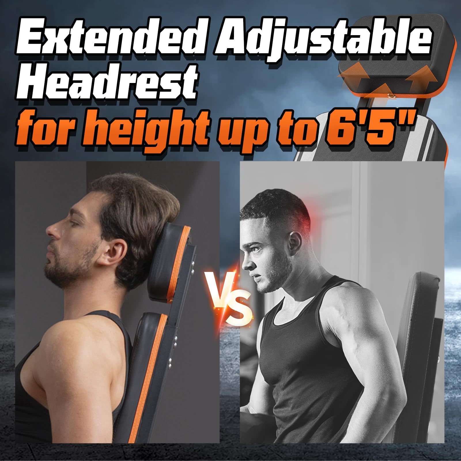Snapklik.com : Lusper 800lb Upgraded Adjustable Weight Bench, Foldable ...