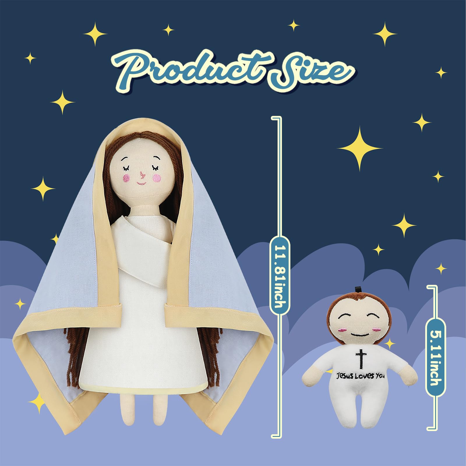 free-space Jesus Plush Doll Christ Religious Figure Toys for Boy Girl ...
