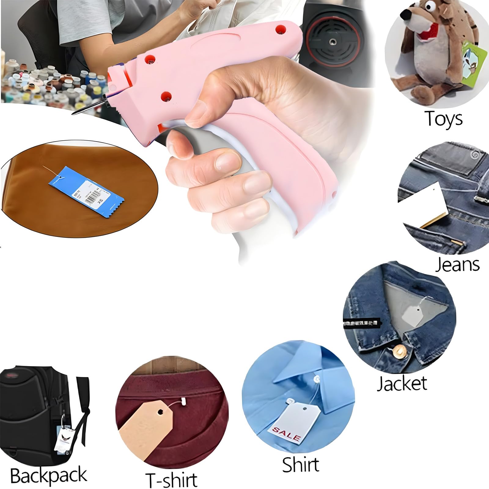 Snapklik.com : Fine Stitch Gun For Clothes, Quick Clothing Fixer ...