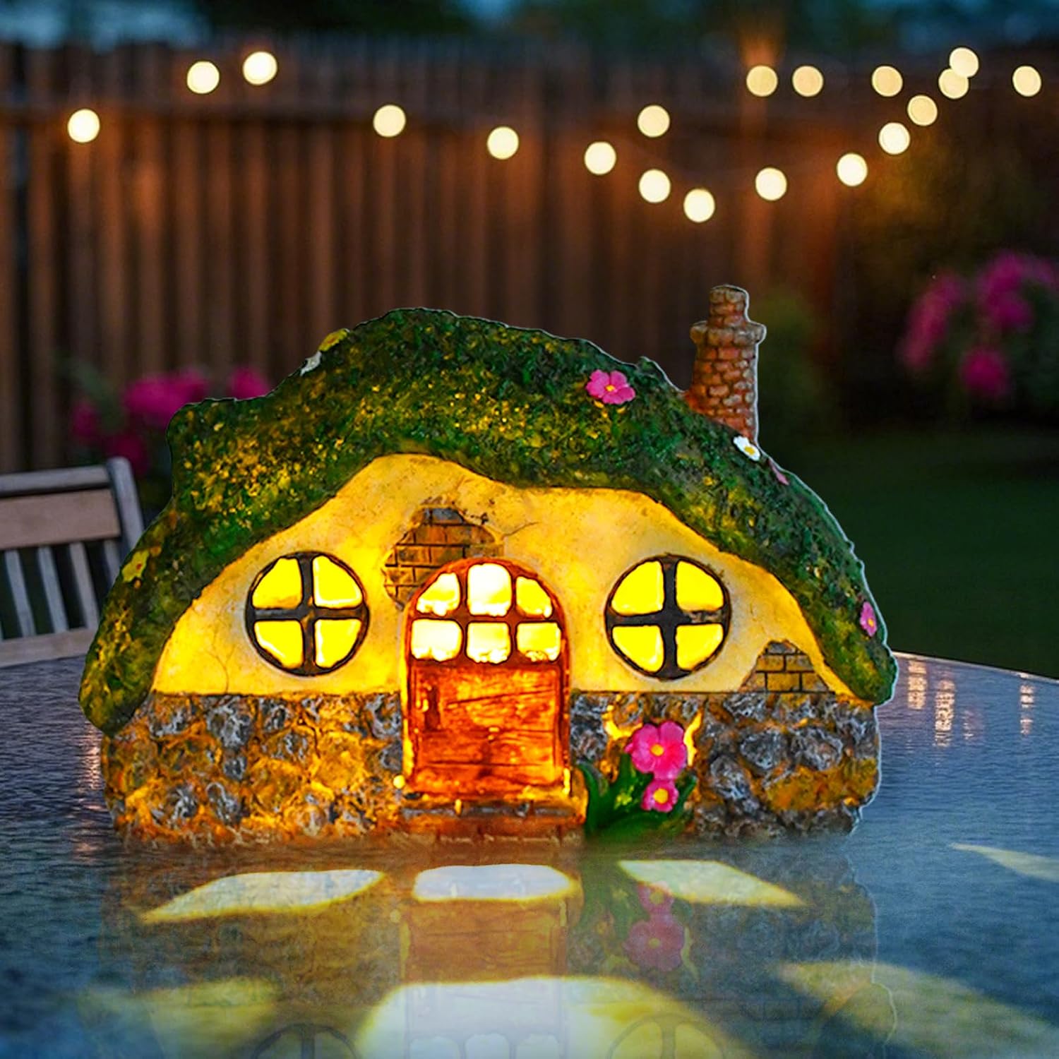 Amazon.com: Outdoor Figurine Lights, Outdoor Statue with Solar Lights ...