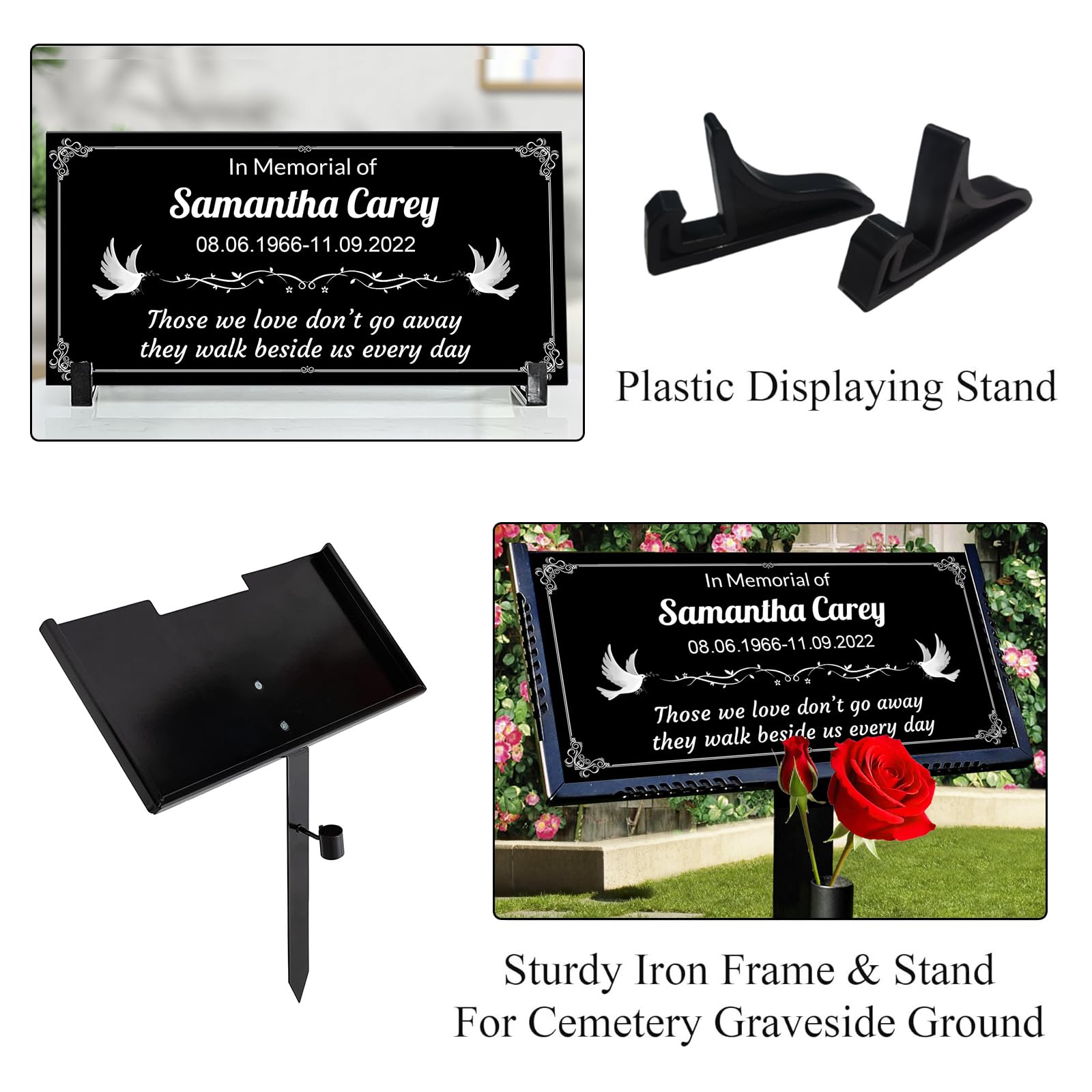 Snapklik.com : MDFUGEG Personalized Memorial Plaque,Headstones For ...