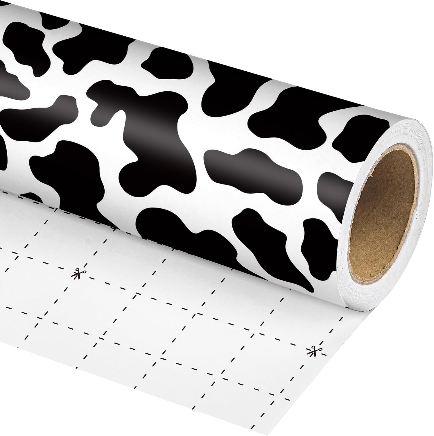 Amazon.com: Vnaeem Cow Wrapping Paper Roll - Mini Roll - 17 Inch X 16.5 ...