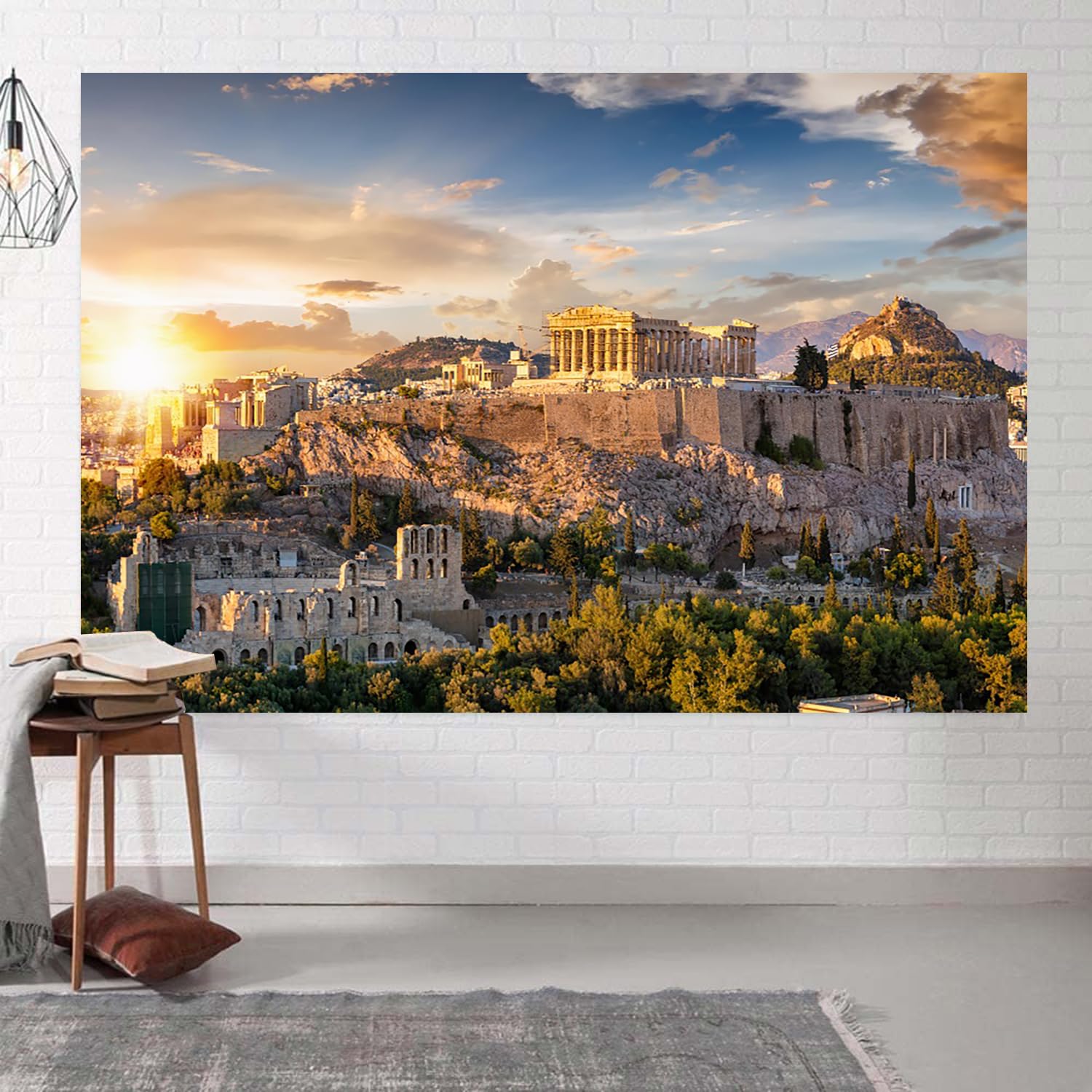 Cake Scraper 7x5ft Greek Acropolis Backdrop - Ancient Athens Parthenon ...