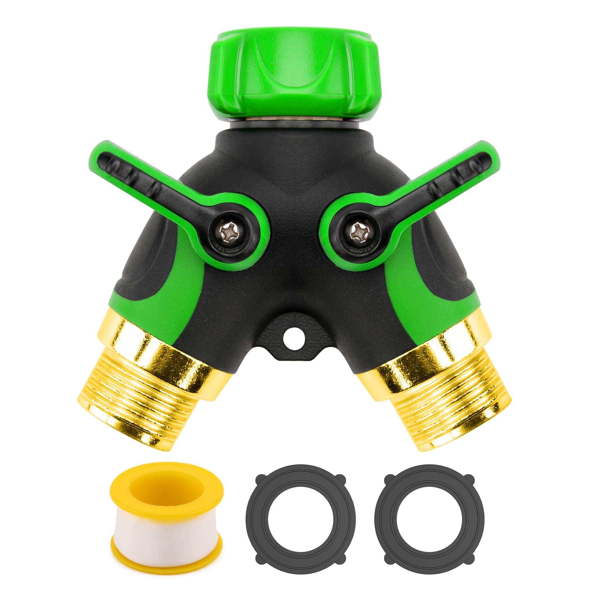 Snapklik.com : Foxmitool Garden Hose Splitter Two Way - Heavy Duty Y ...