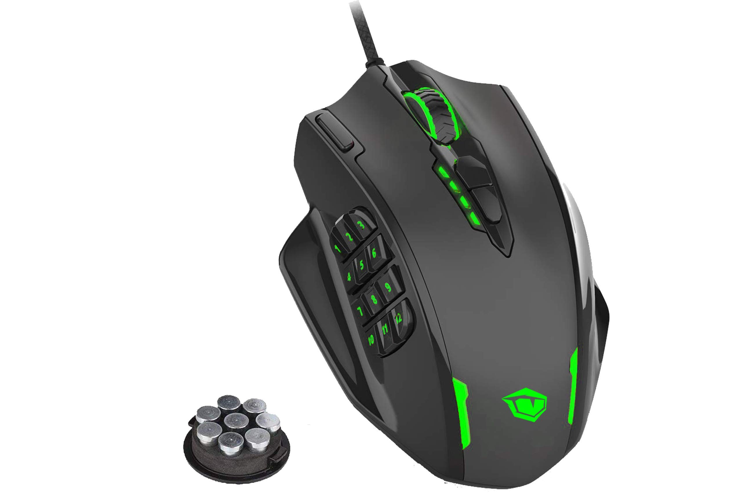 Buy Monster Pusat V8 Gaming Mouse, 18 Programmable Game Buttons, Laser ...