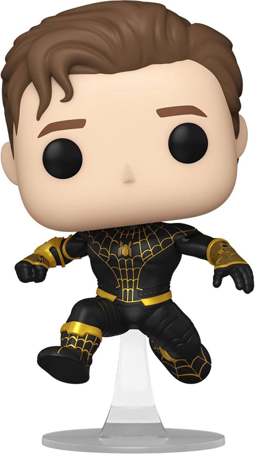 Amazon.com: Funko Pop Marvel's Spiderman No Way Home: (Black/Gold ...