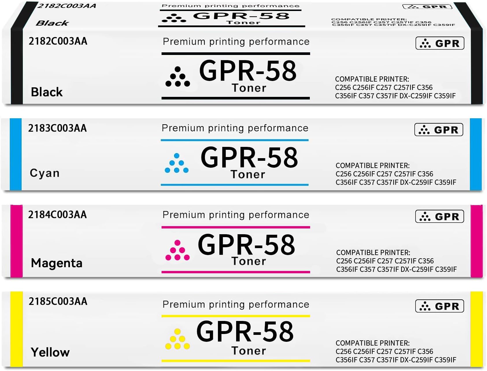 Amazon.com: High Yield GPR-58 GPR58 Toner Cartridge for Canon ...