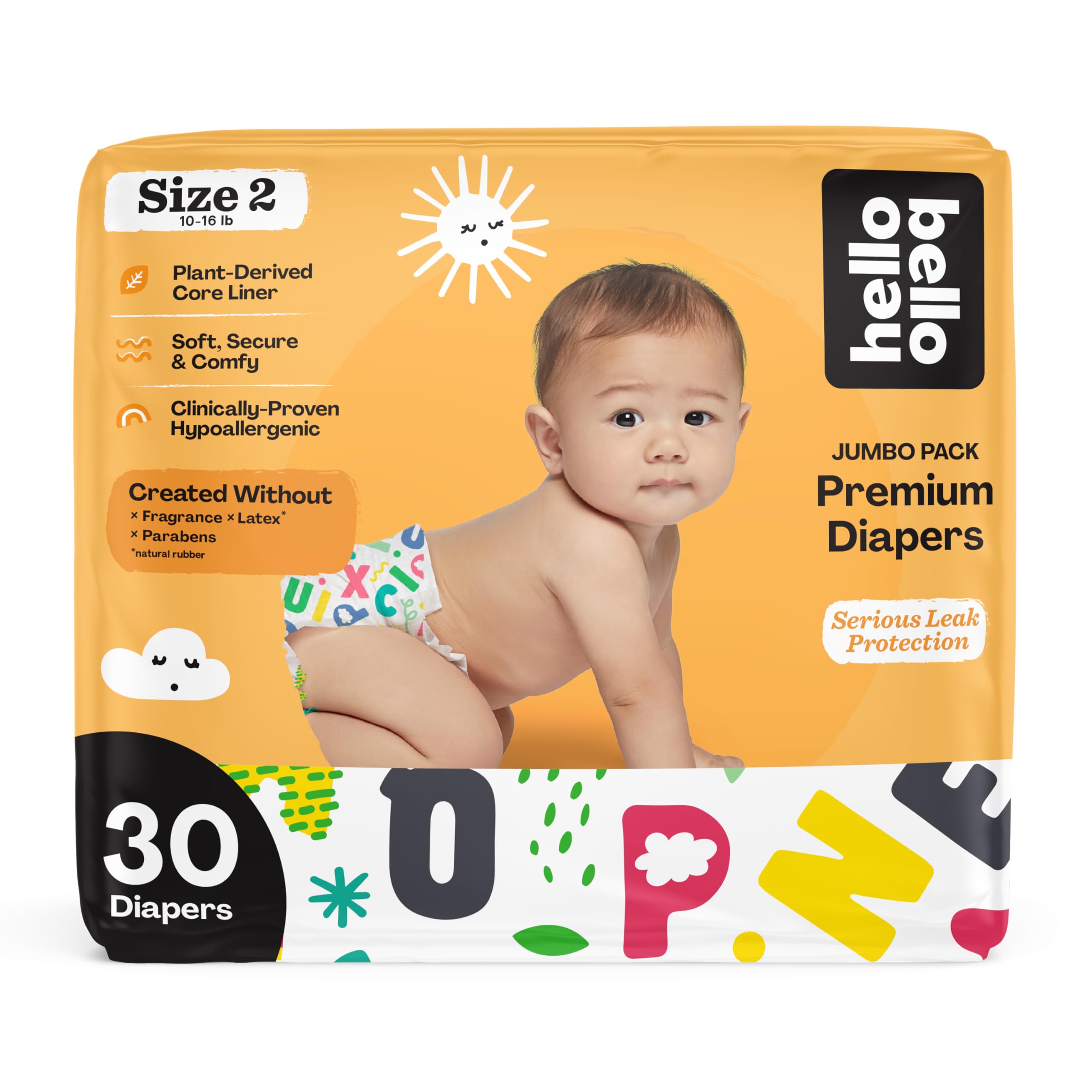Amazon.com: Hello Bello Premium Baby Diapers Size 2 I 30 Count of ...