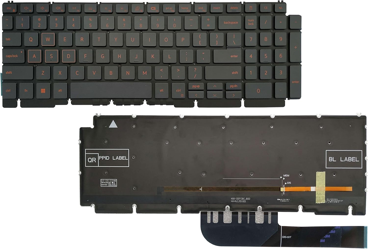 Amazon.com: Laptop Replacement Keyboard Compatible for DELL G15 5510 ...