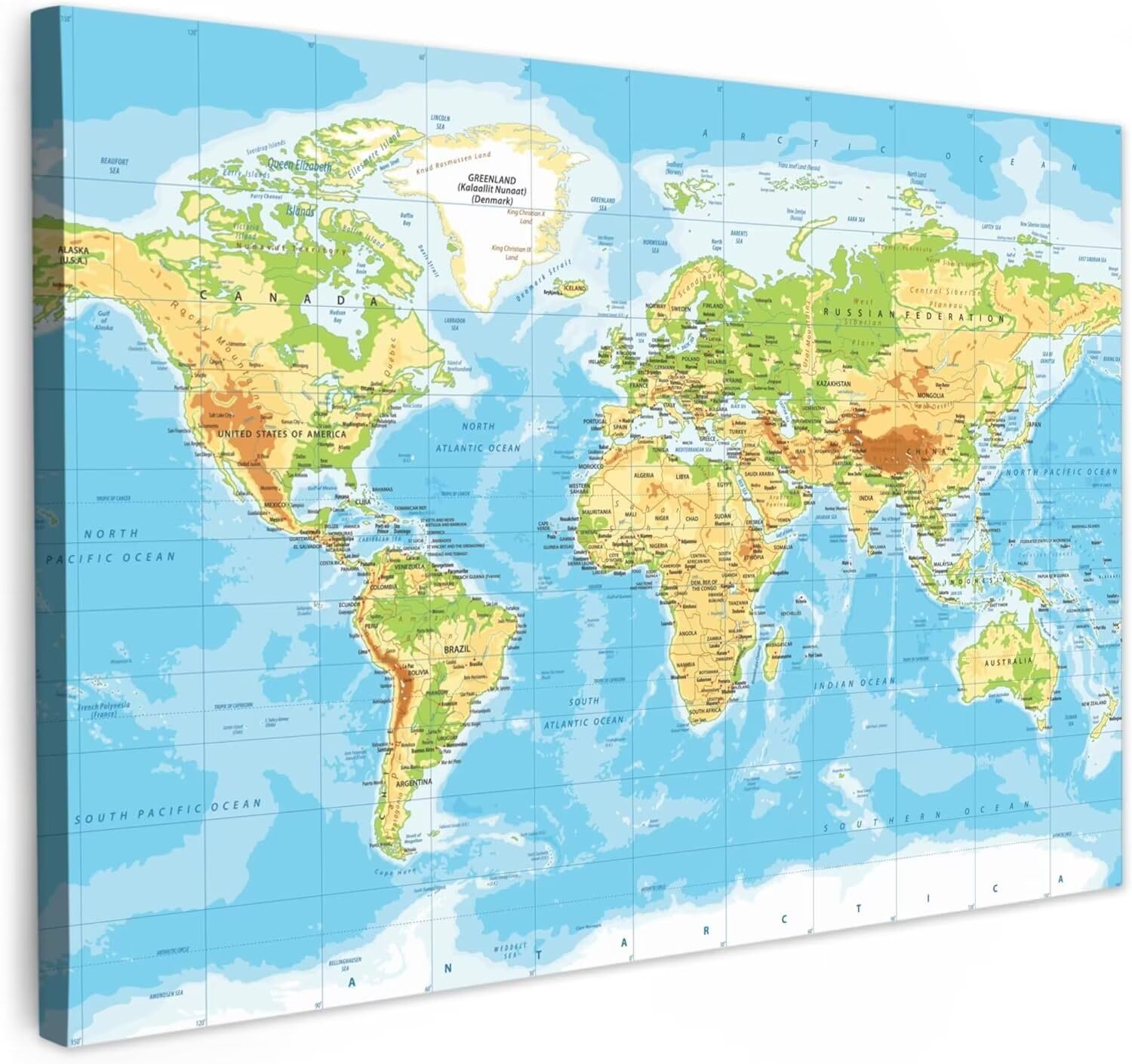 Jaxiaco Diamond Painting World Map Diamond Art Painting Full ...