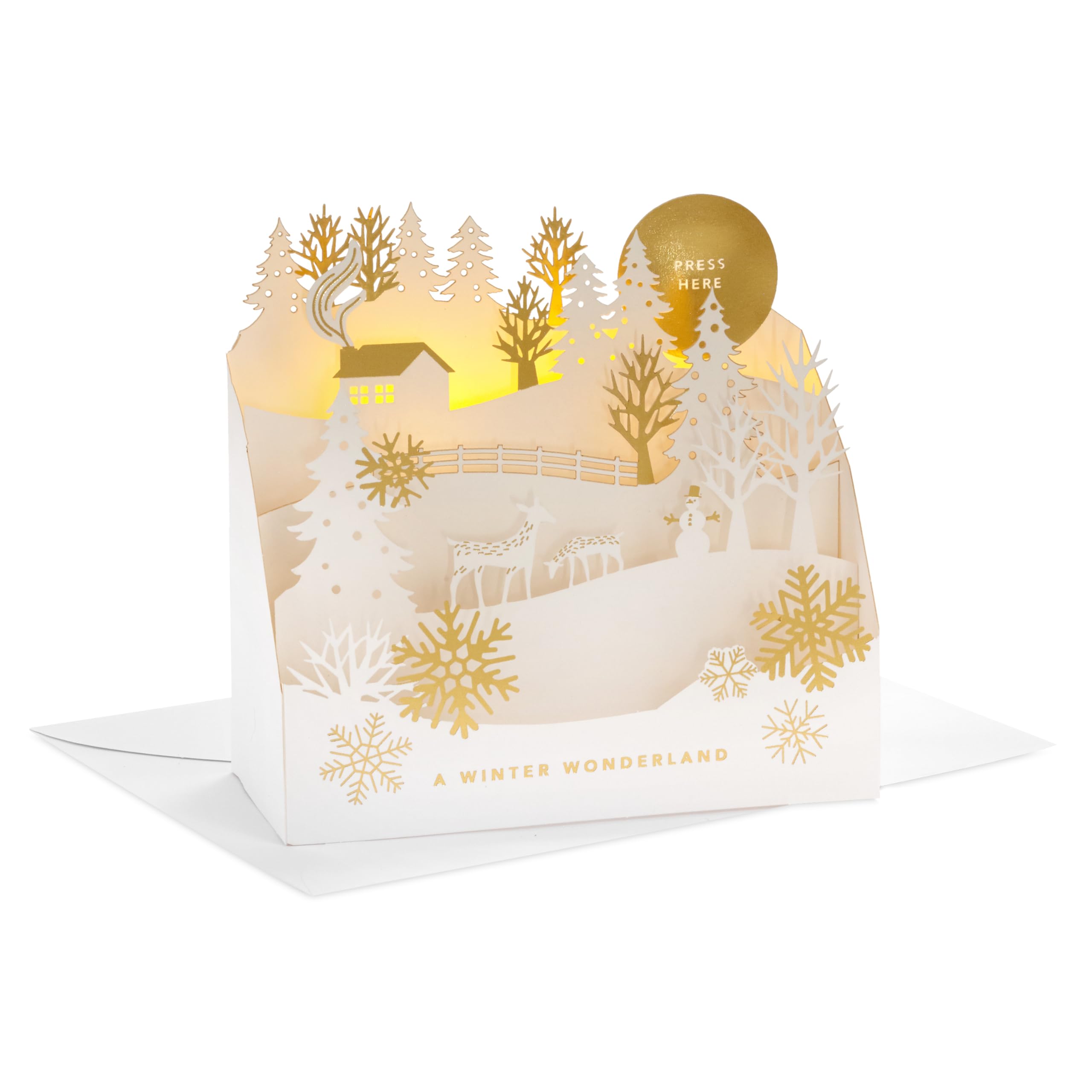 Hallmark Christmas Card, Winter Wonderland Design, 3D and Pop Up Card ...