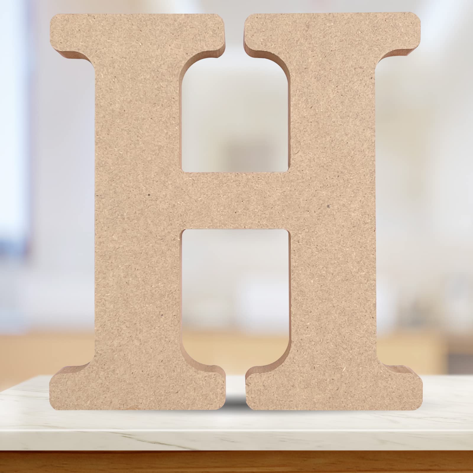 Snapklik.com : DEEZOMO 4 Inch 3D Unfinished Wooden Letters, Wooden ...
