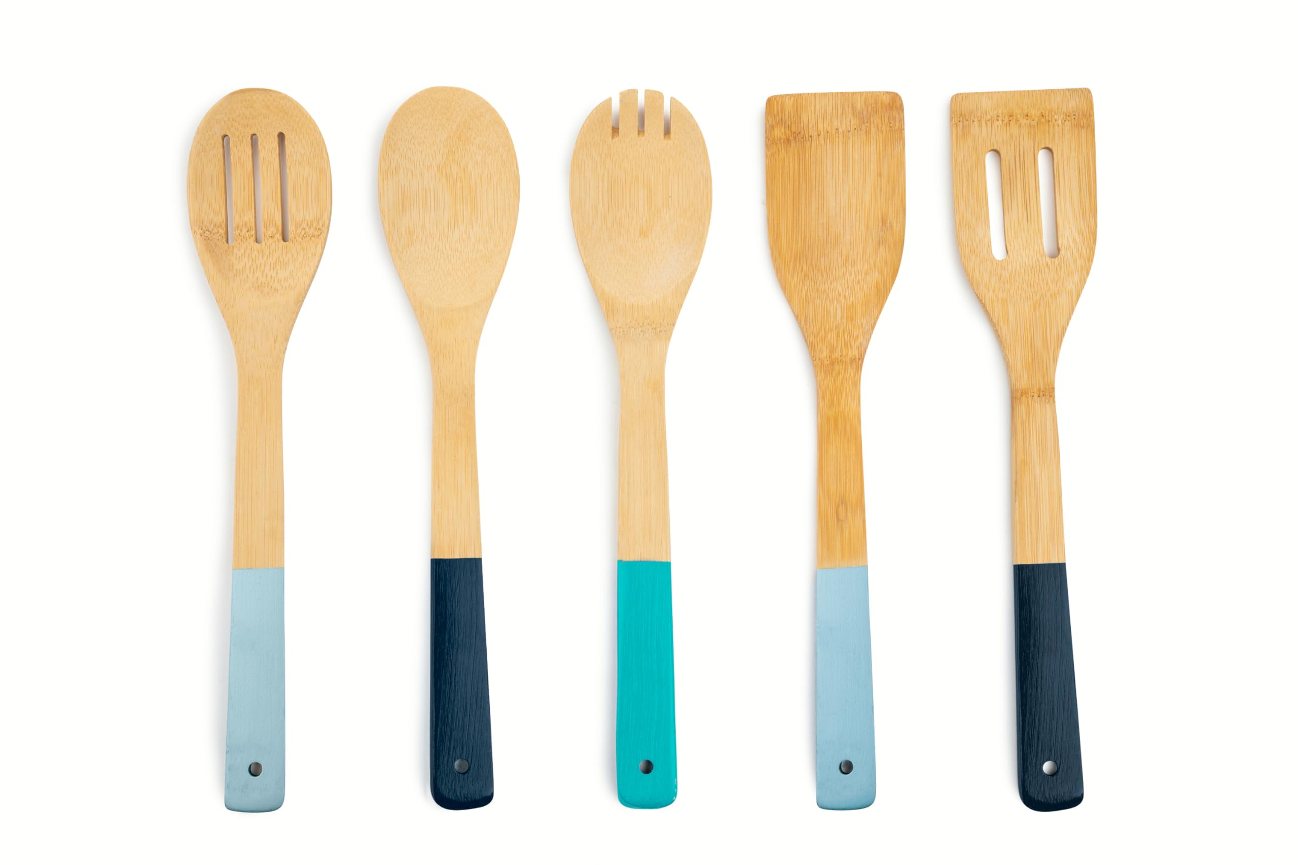 Amazon.com: Core Bamboo 5 Piece Bamboo Kitchen Utensil Set - Includes ...