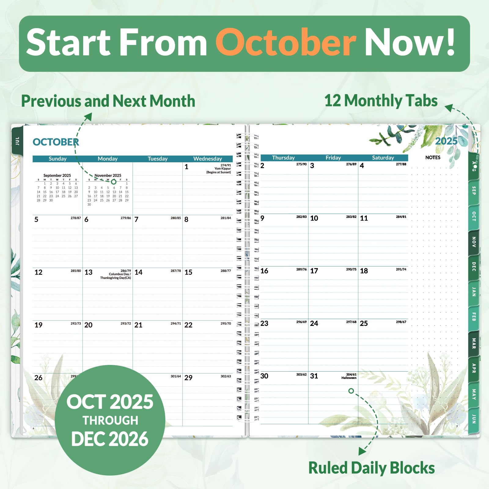 Snapklik.com : SUNEE 2026 Weekly And Monthly Planner - From January ...