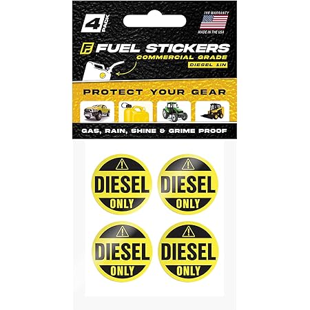 Amazon.com: Diesel Only Sticker, Diesel Labels for Outdoor Power ...