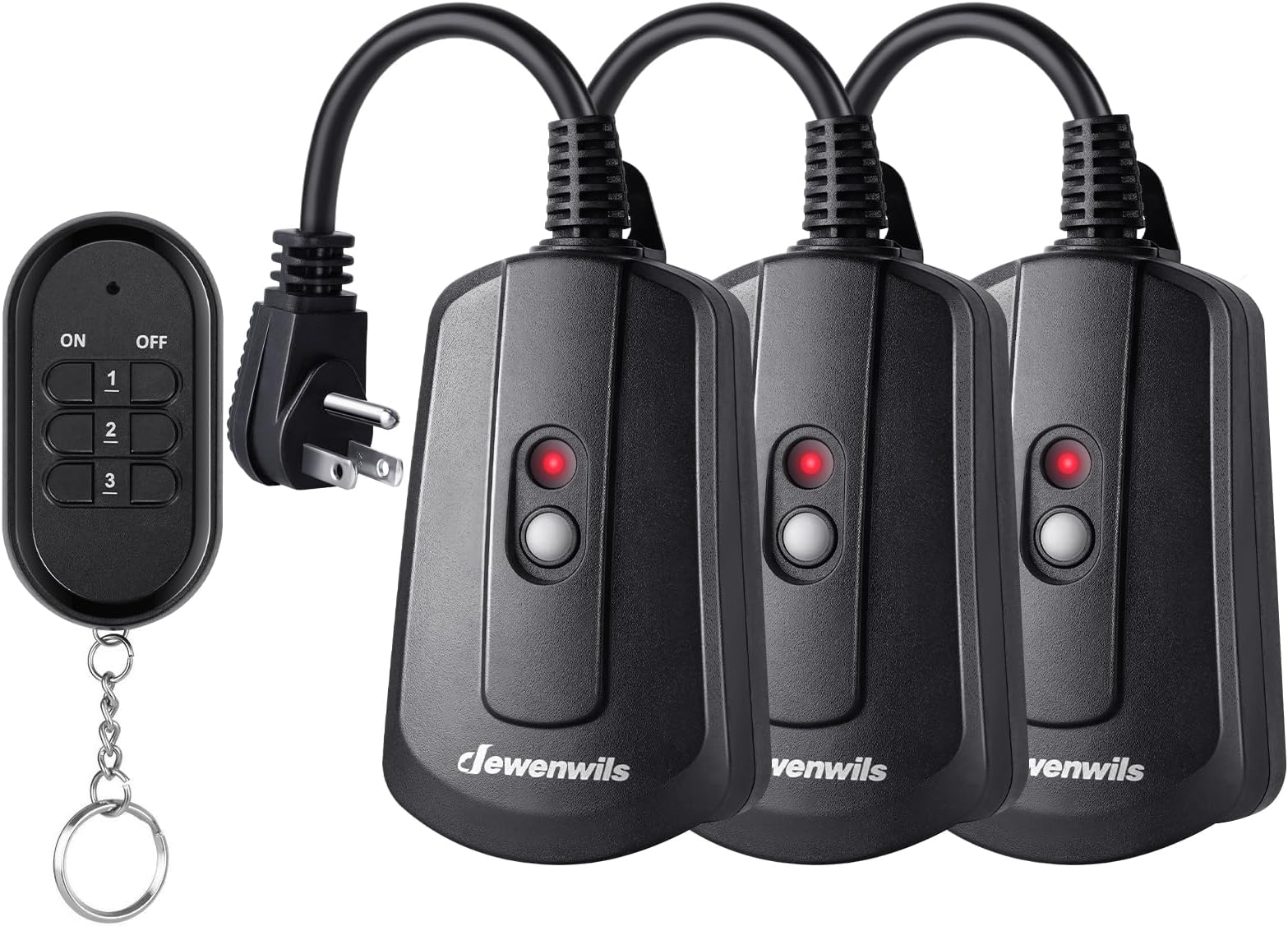 DEWENWILS Outdoor Wireless Remote Control Outlet Kit, Waterproof ...