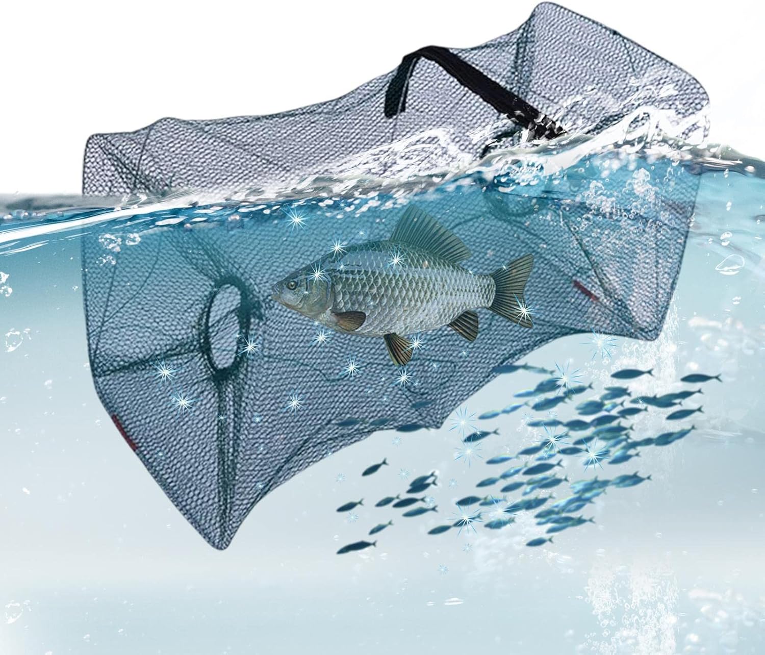 Crab Trap Bait | Portable Goldfish Trap Folded Fish Trap Folding Shrimp ...