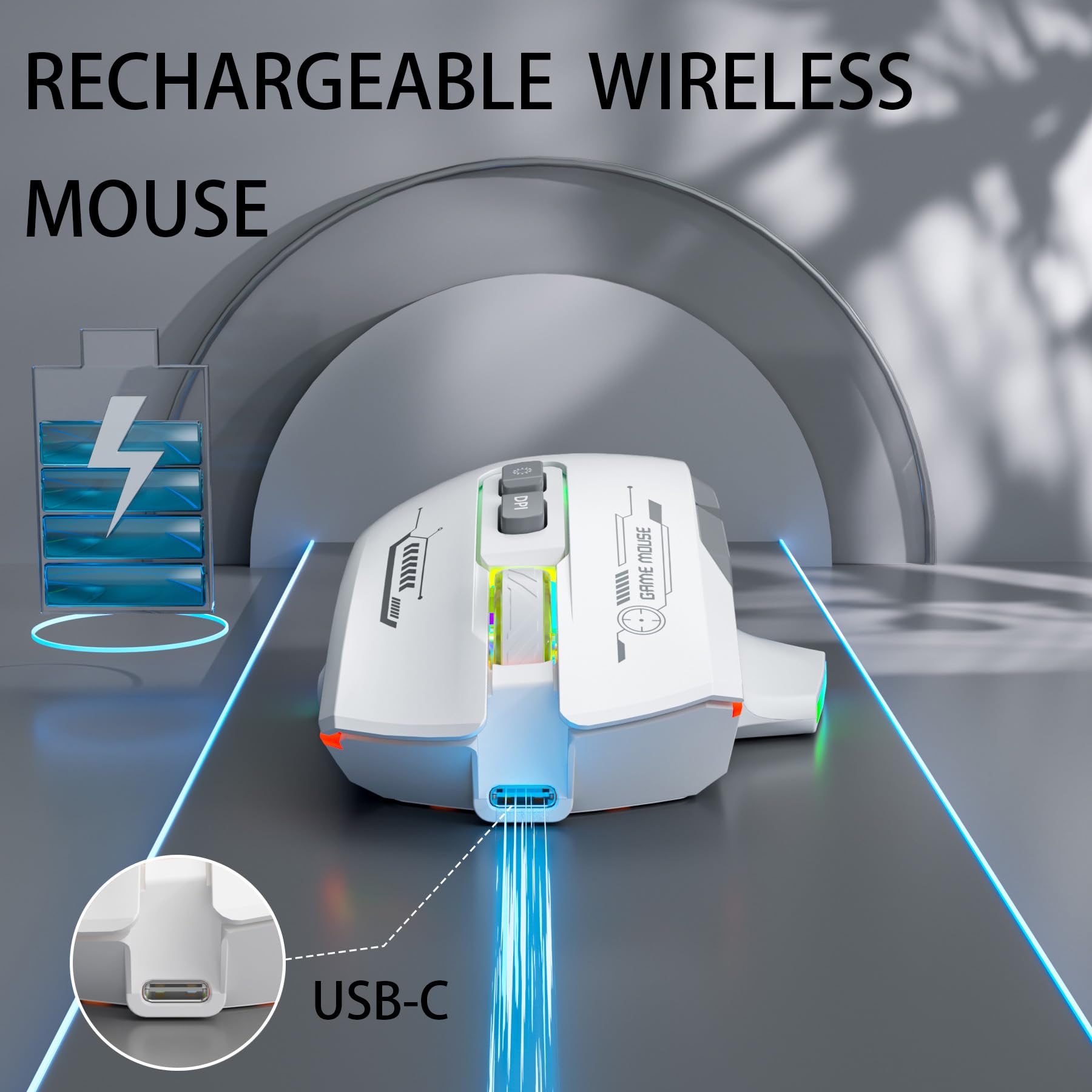 Snapklik.com : AooKoNi Wireless Gaming MouseErgonomic Mouse