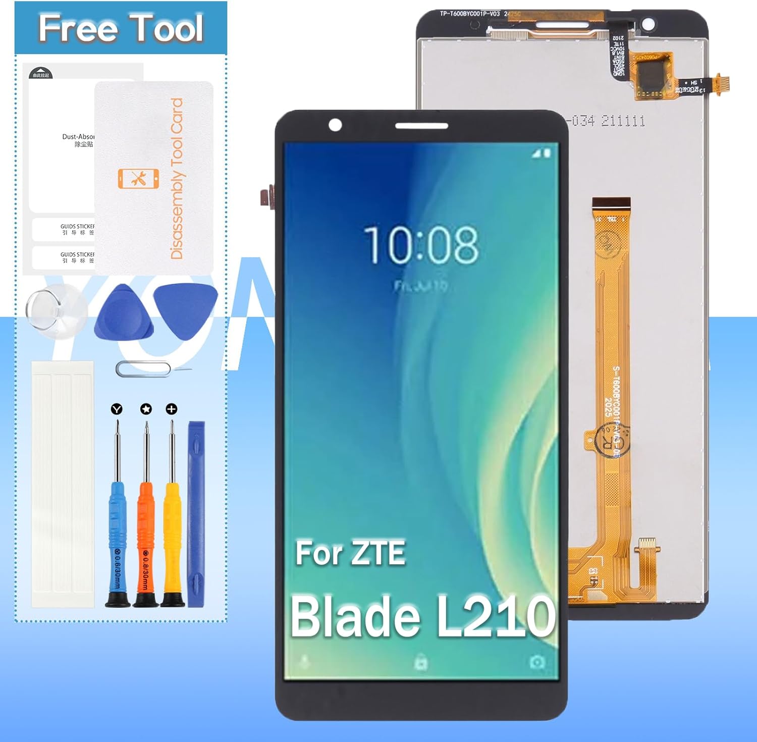 Amazon.com: Yondista LCD Screen Replacement for ZTE Blade L210 LCD ...