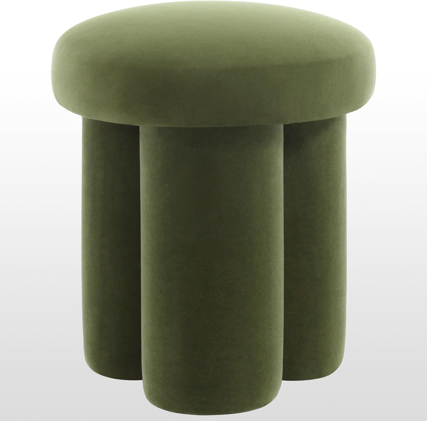 Amazon.com: Zesthouse Modern Velvet Ottoman Stool, Round Tufted Foot ...