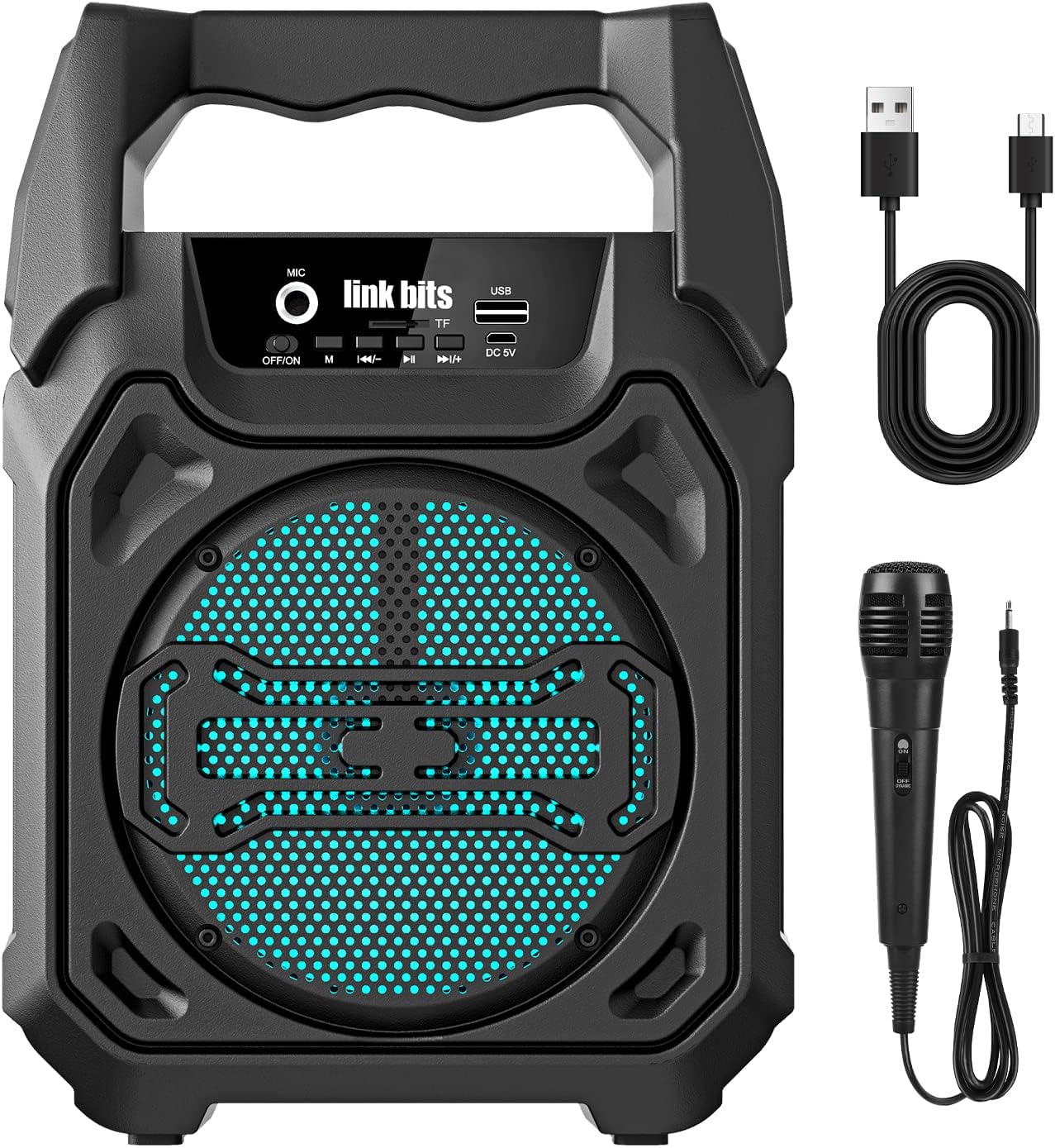 LINK BITS Bocina Bluetooth Grande 6.5 Pulgadas, Altavoz Bluetooth ...
