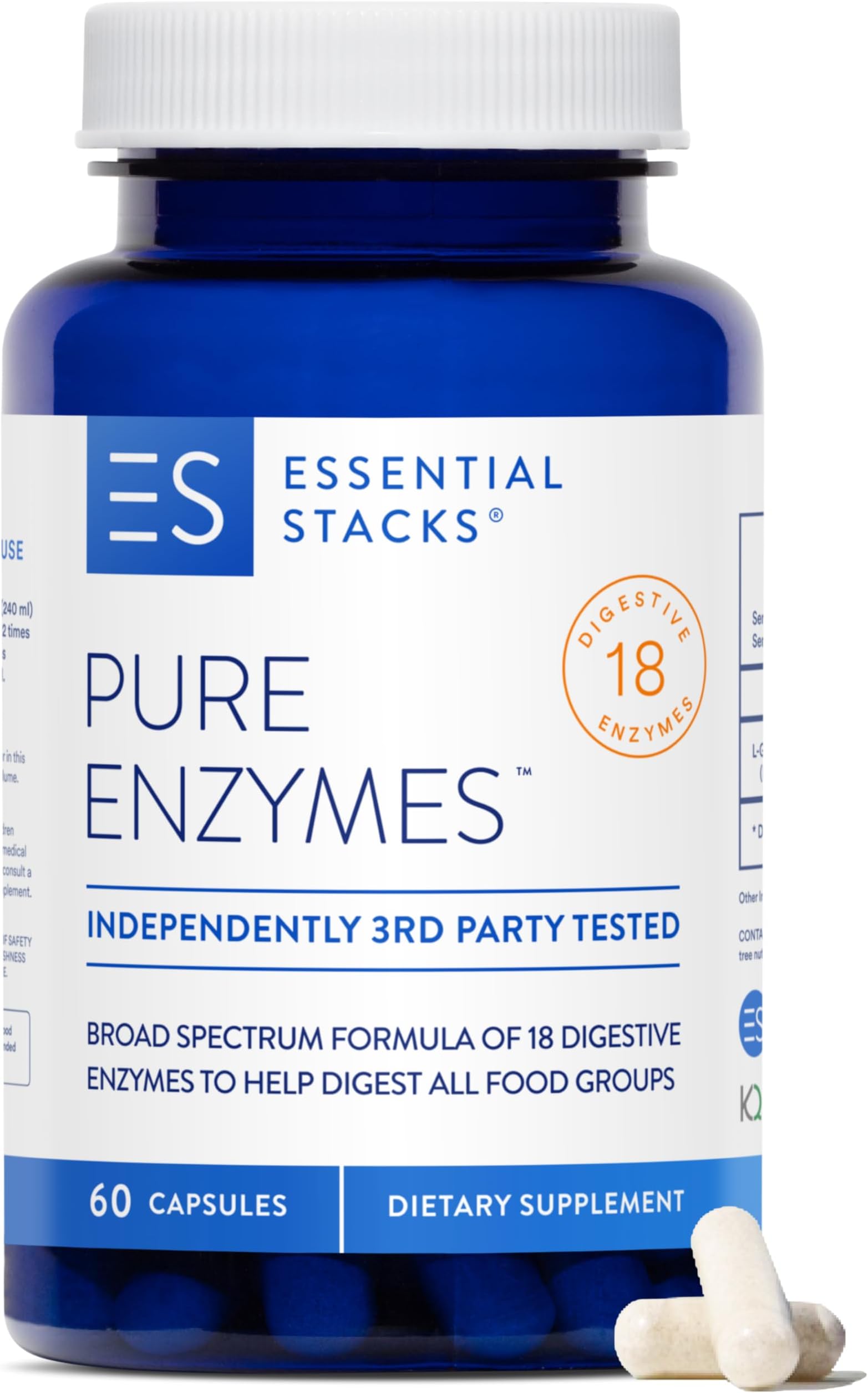 Amazon.com: Essential Stacks Pure Digestive Enzymes (Gluten, Dairy ...