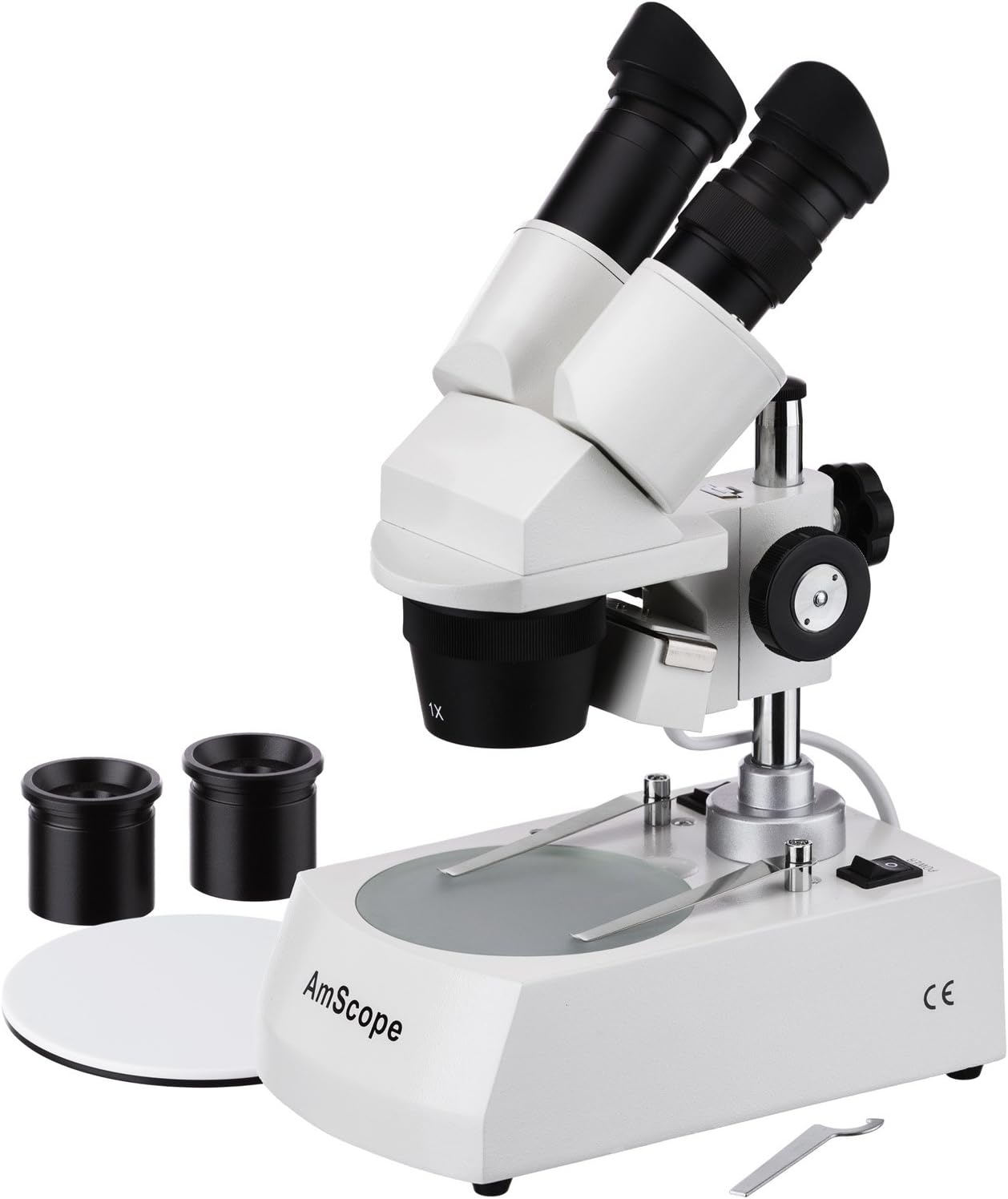 Amazon.com: AmScope SE305-PZ Binocular Stereo Microscope, WF10x and ...