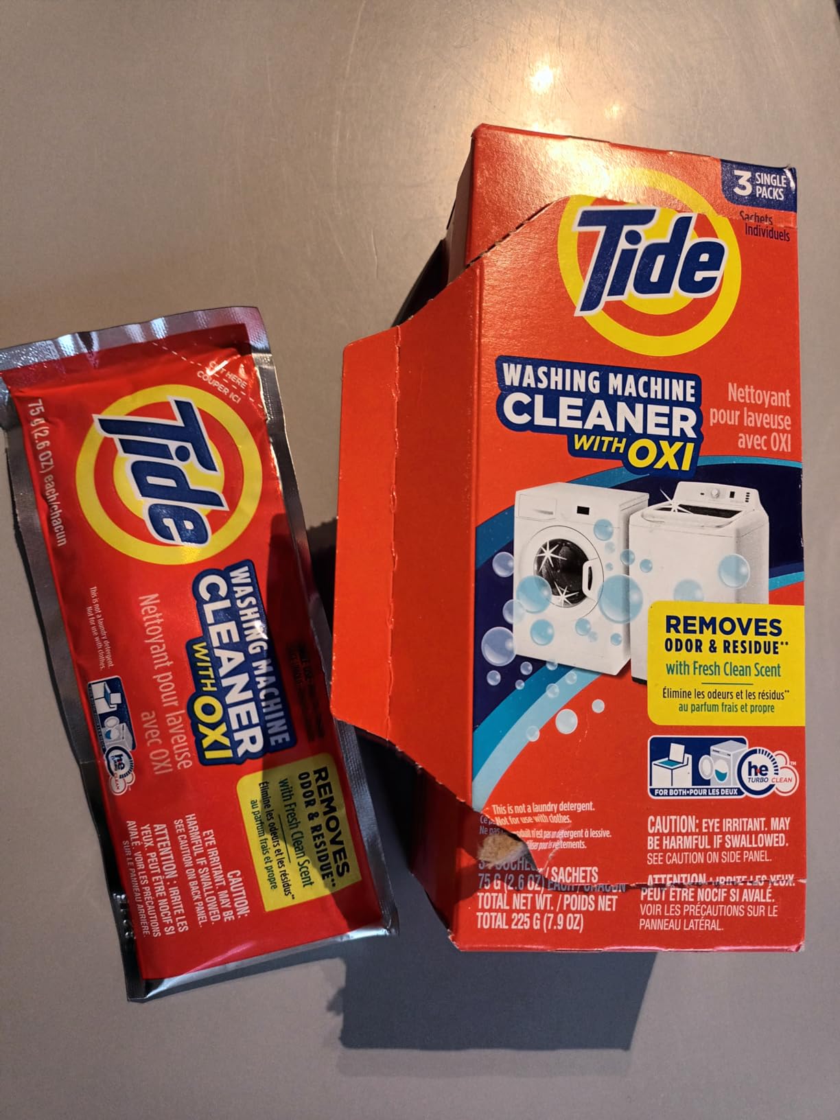 Tide Washing Machine Cleaner, Washer Machine Cleaner with Oxi for Front ...