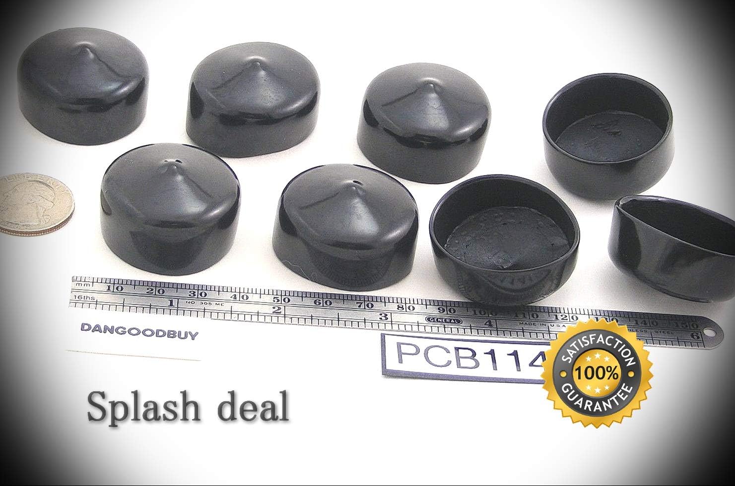 6 Push-On Pliable Vinyl Caps - Plastic Tips- End Caps 1 1/4" Inside ...