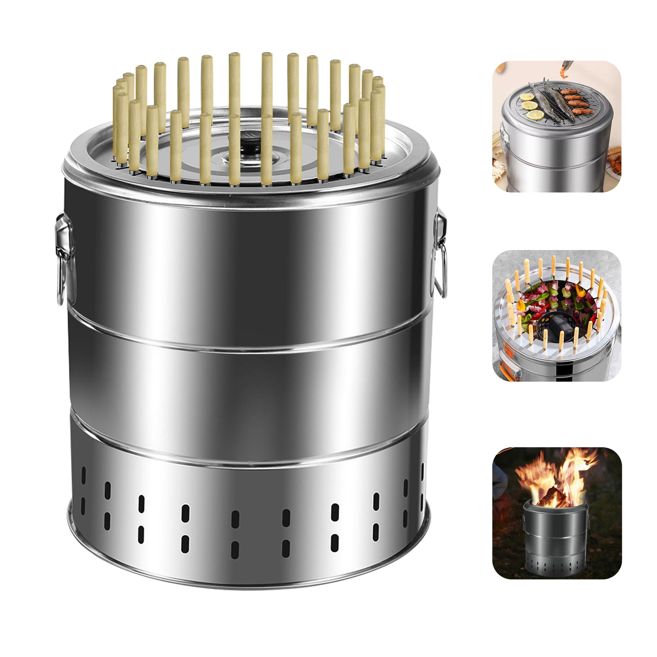 Snapklik.com : GXONE Small Portable Smokeless BBQ Charcoal Grill ...