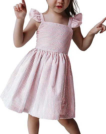 Amazon.com: Saodimallsu Girls Summer Dress Spaghetti Strap cami Beach ...