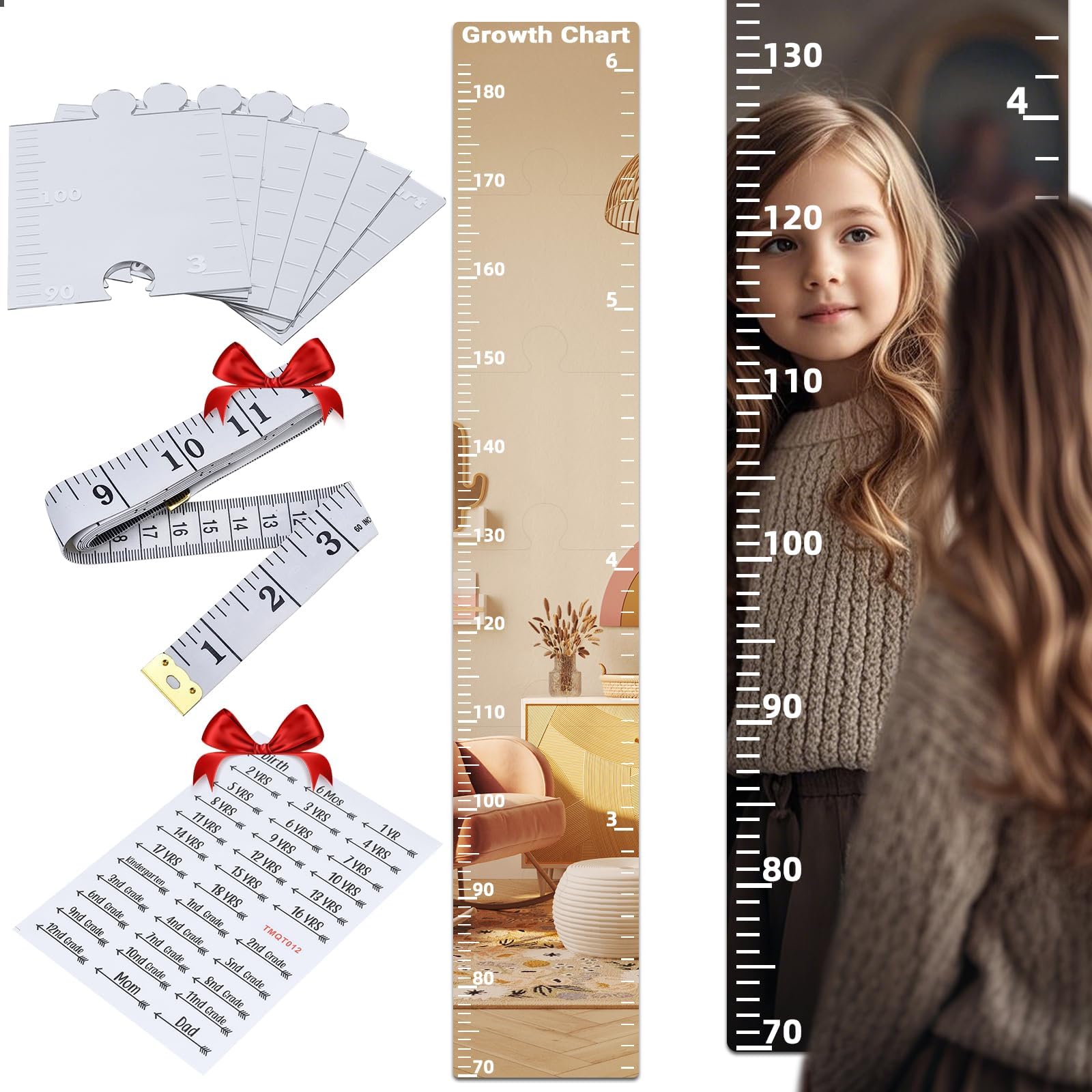 Amazon.com: Growth Chart Mirror, Growth Chart Mirror for Wall, Puzzle ...